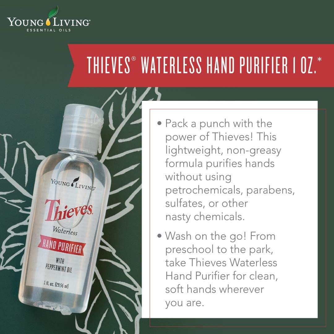 Thieves Waterless Hand Purifier Sanitizer 1 fl. oz Young Living Arizona Bath Body LLC